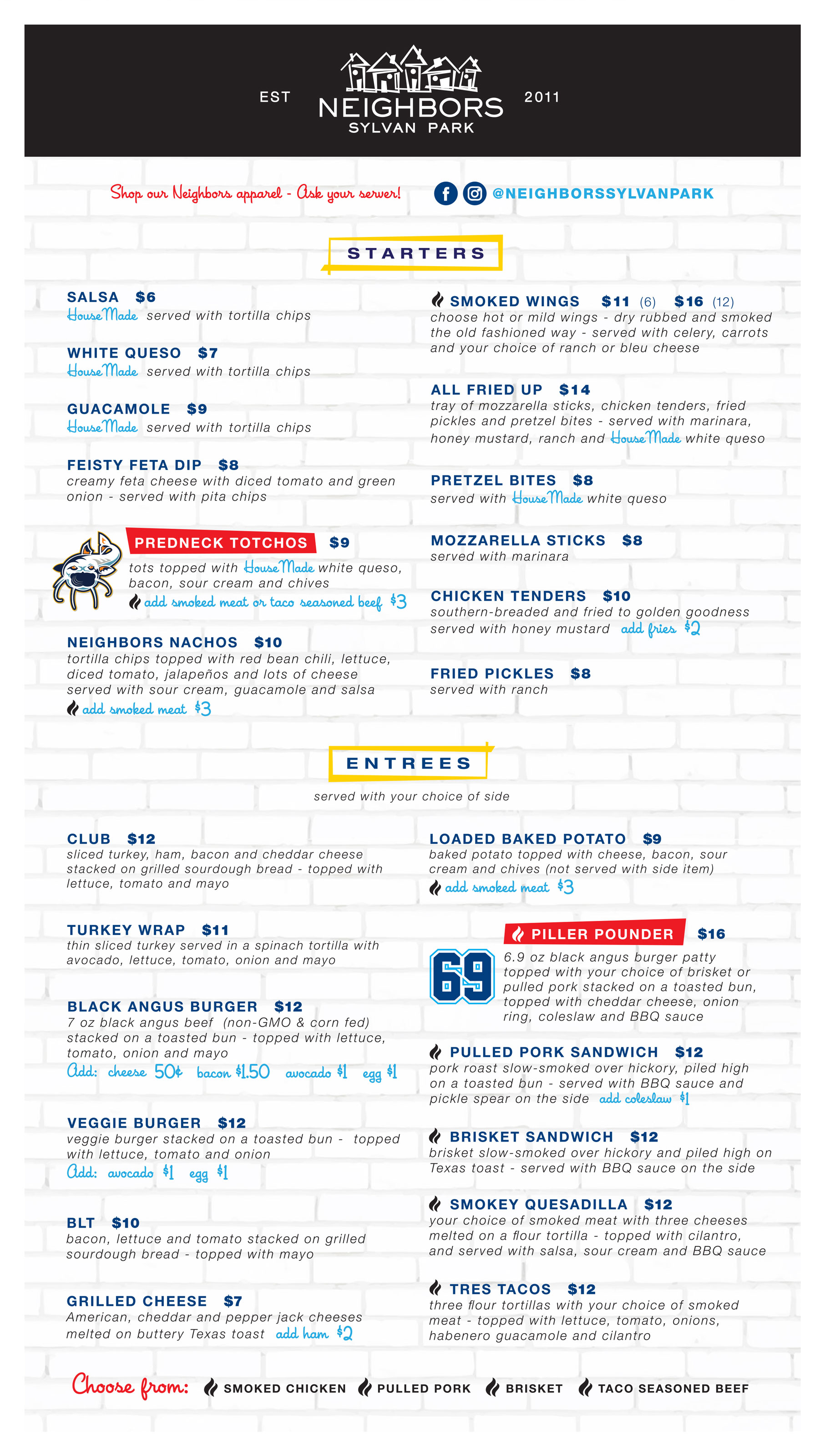 SYLVAN PARK MENU – Neighbors Nashville